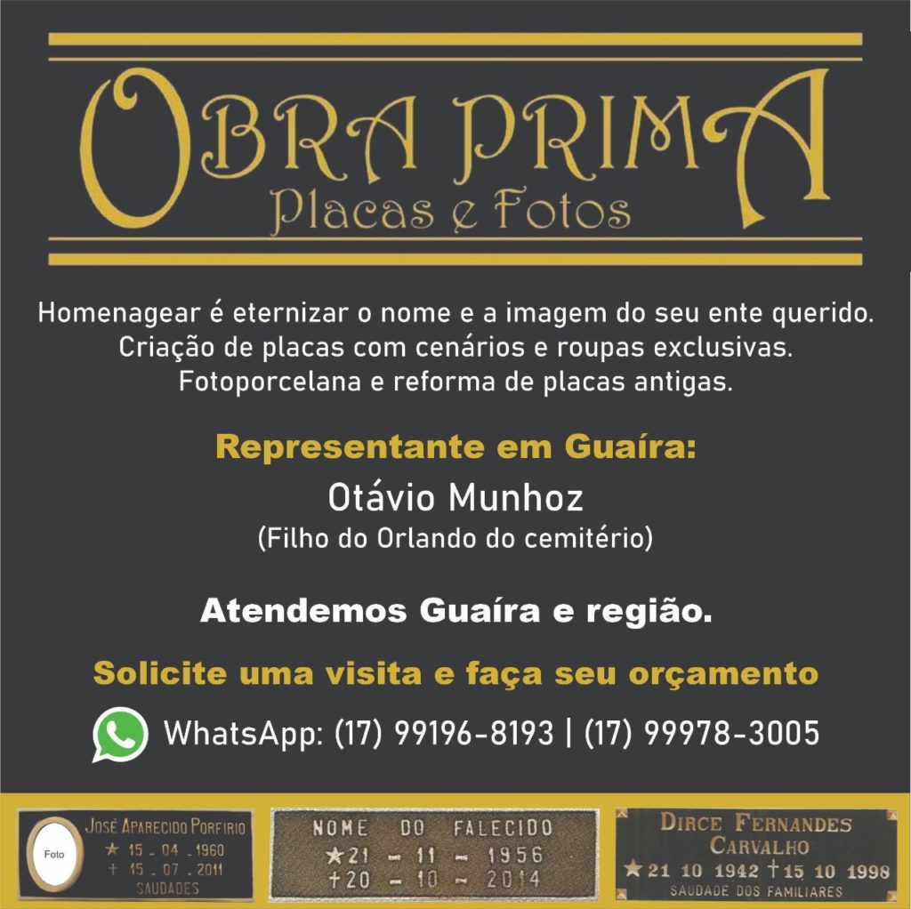 Conheça Obra Prima Placas e Fotos: Homenagear, é eternizar a imagem de ...